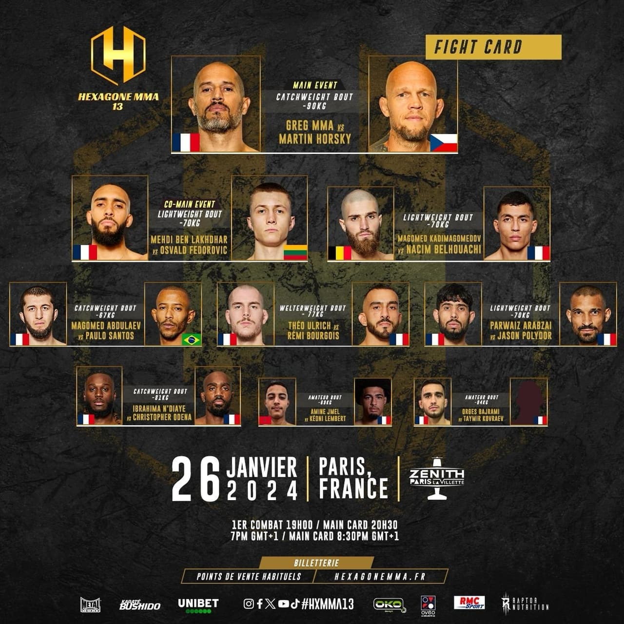 HEXAGONE MMA 13 : ne manquez pas le combat de GregMMA, à suivre sur RMC Sport 2 | SFR ACTUS