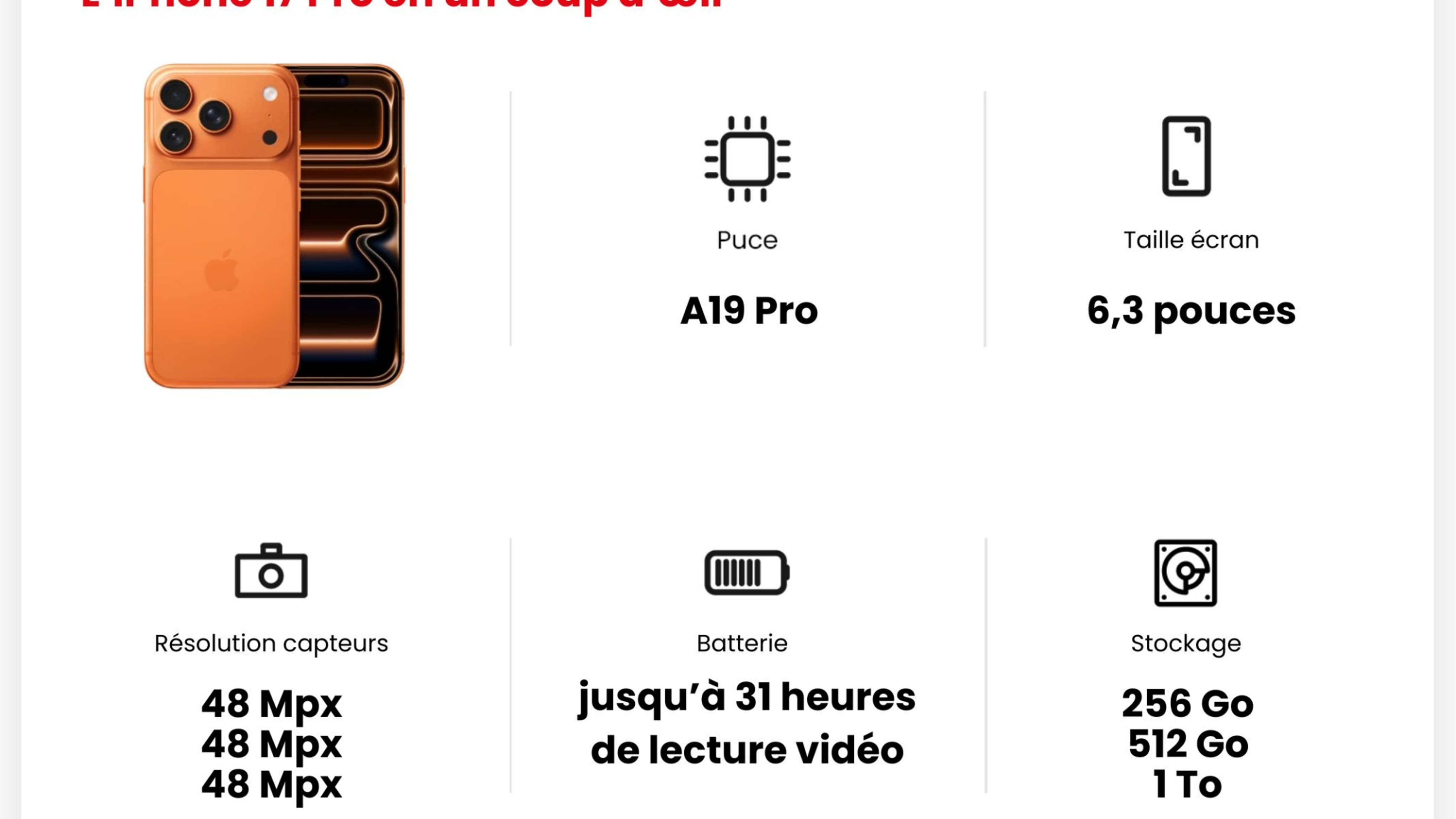 Black Friday : l’iPhone 17 Pro jusqu’à 300€ moins cher chez SFR ! | SFR ...